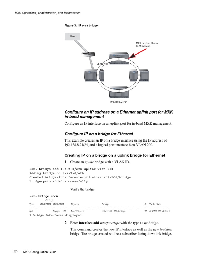 MXK IP Bridge Configuration Guide | PDF | Ip Address | Command Line Interface