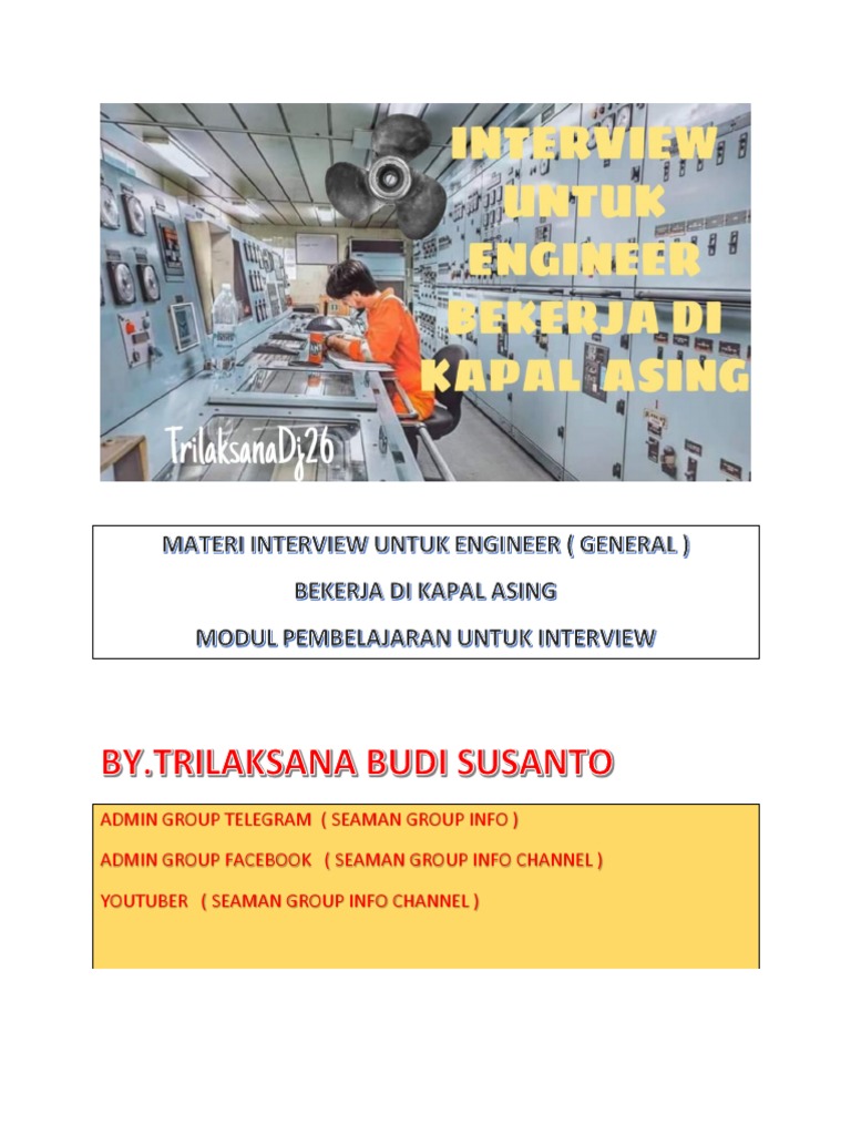 Bahan Interview - Engineer | PDF | Ships | Transport