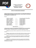 BDC SB Resolution Approving and Adopting The 3 Year BDP | PDF