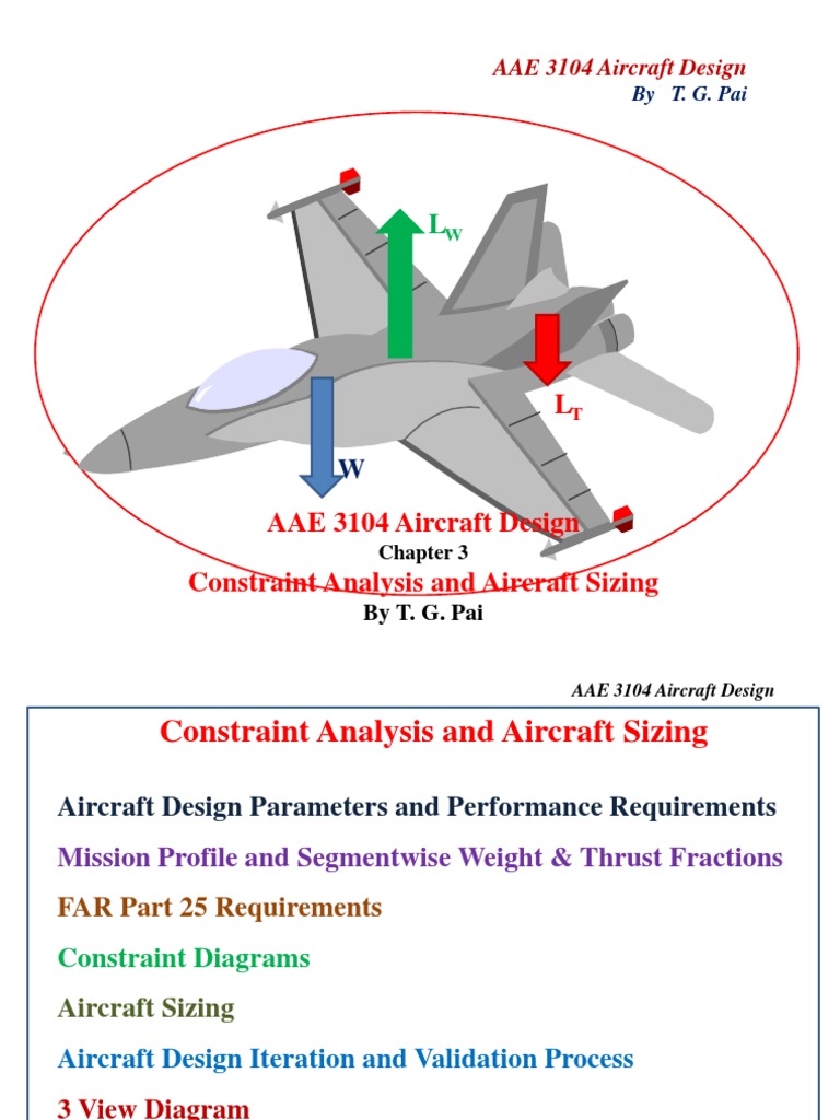 AAE 3104 CH 3 Constraint Analysis and Aircraft Sizing | Download Free ...