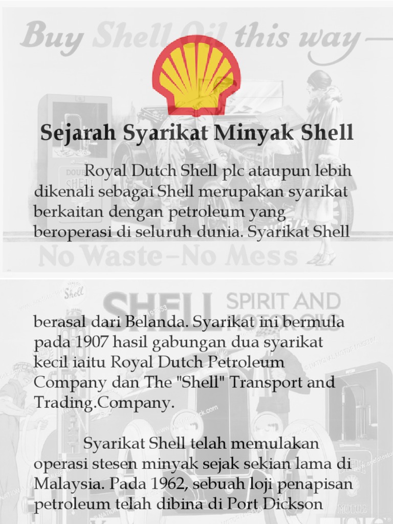 Sejarah Syarikat Minyak Shell | PDF