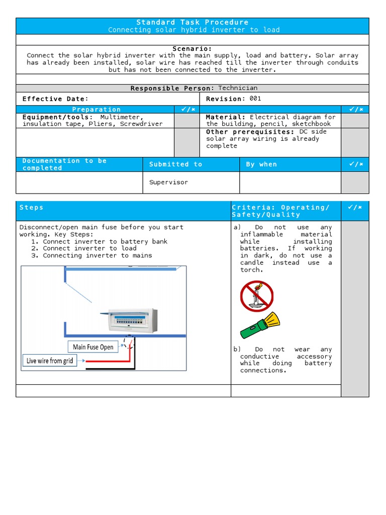 STP For Inverter Wiring | Download Free PDF | Power Inverter | Mains ...