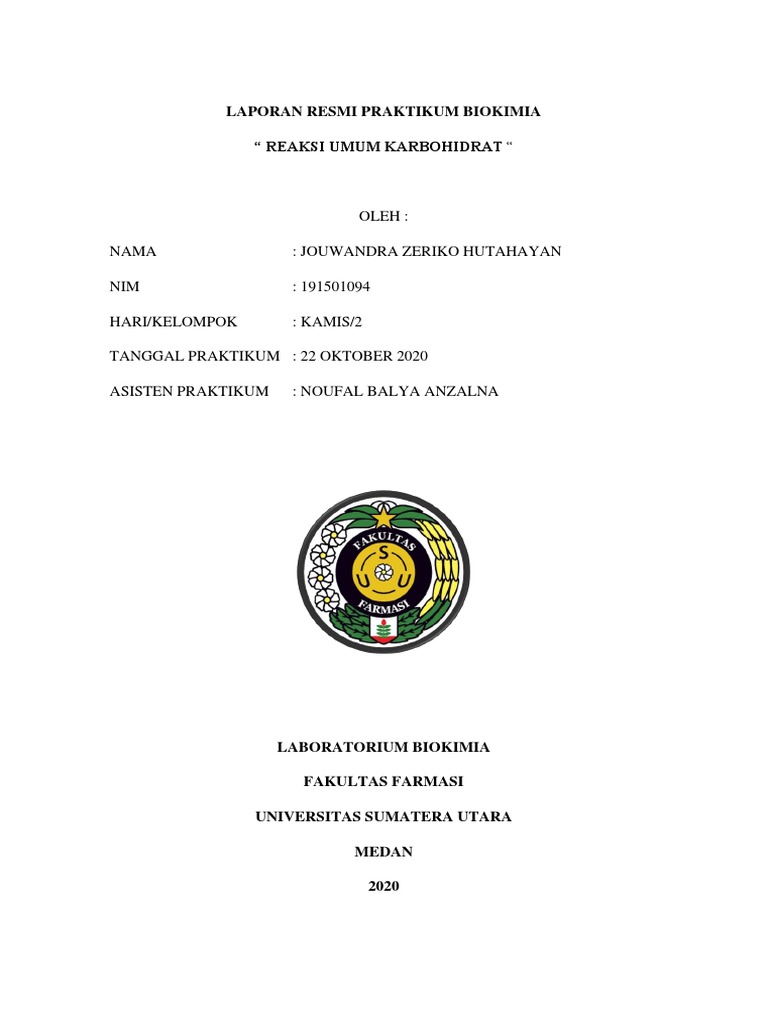 Laporan Praktikum Biokimia | PDF