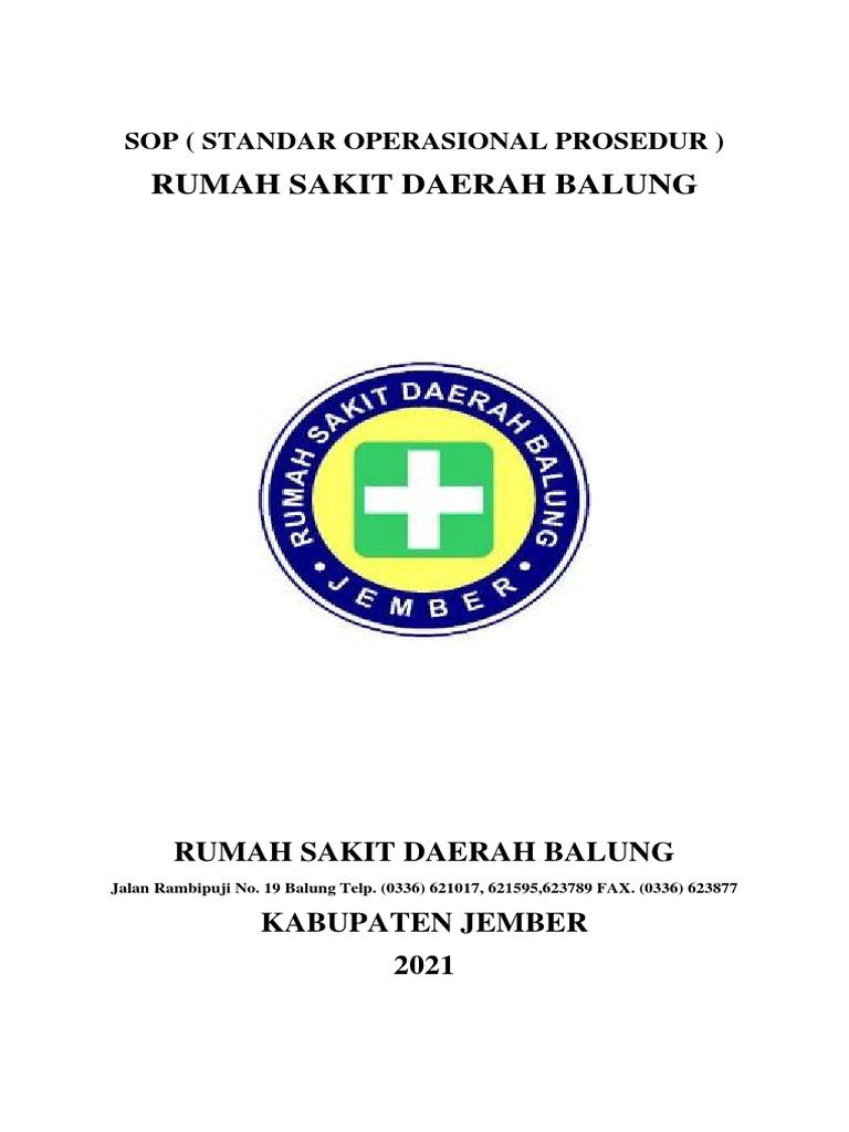 IV.1.e.2 Sop RSD Balung Baru | PDF