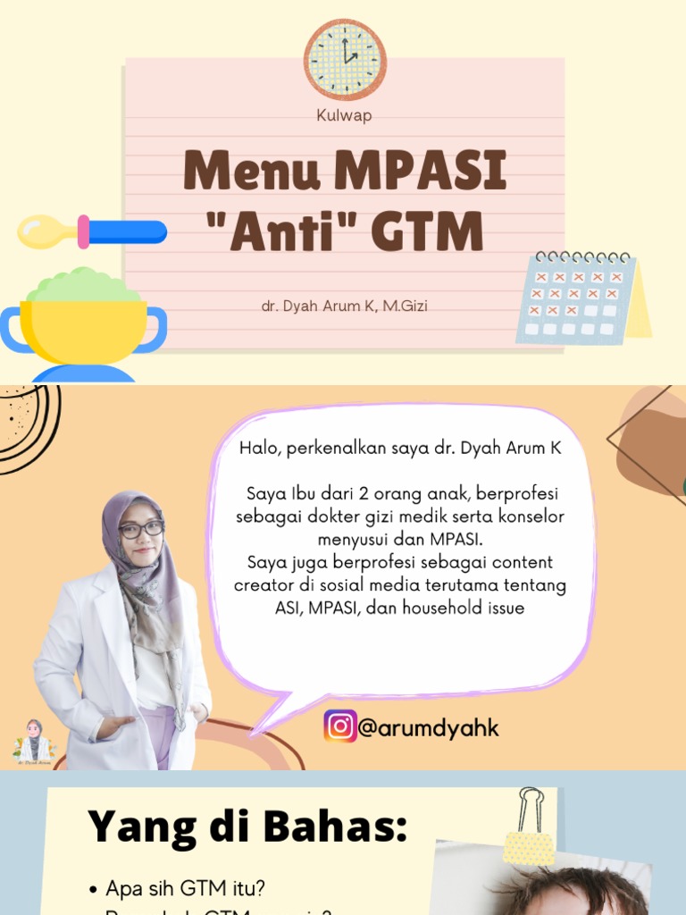 Mpasi GTM DR Arumdyah | PDF