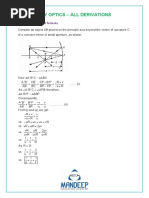 Wave Optics All Derivations | PDF | Maxima And Minima | Light