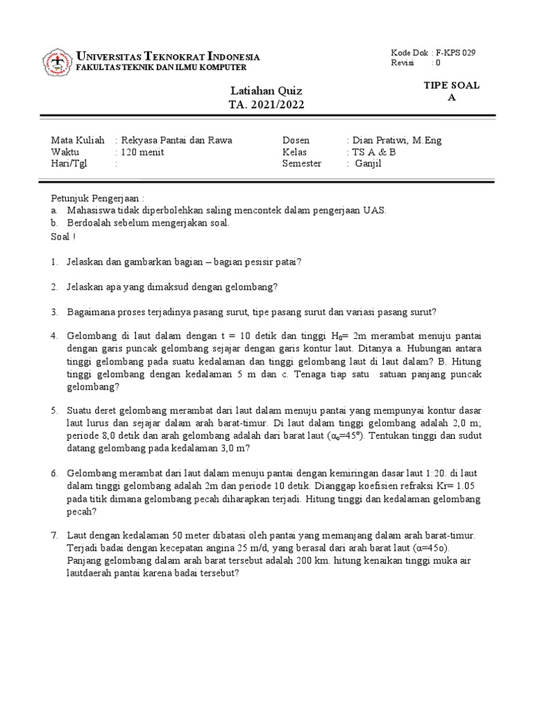 Latihan Quiz | PDF