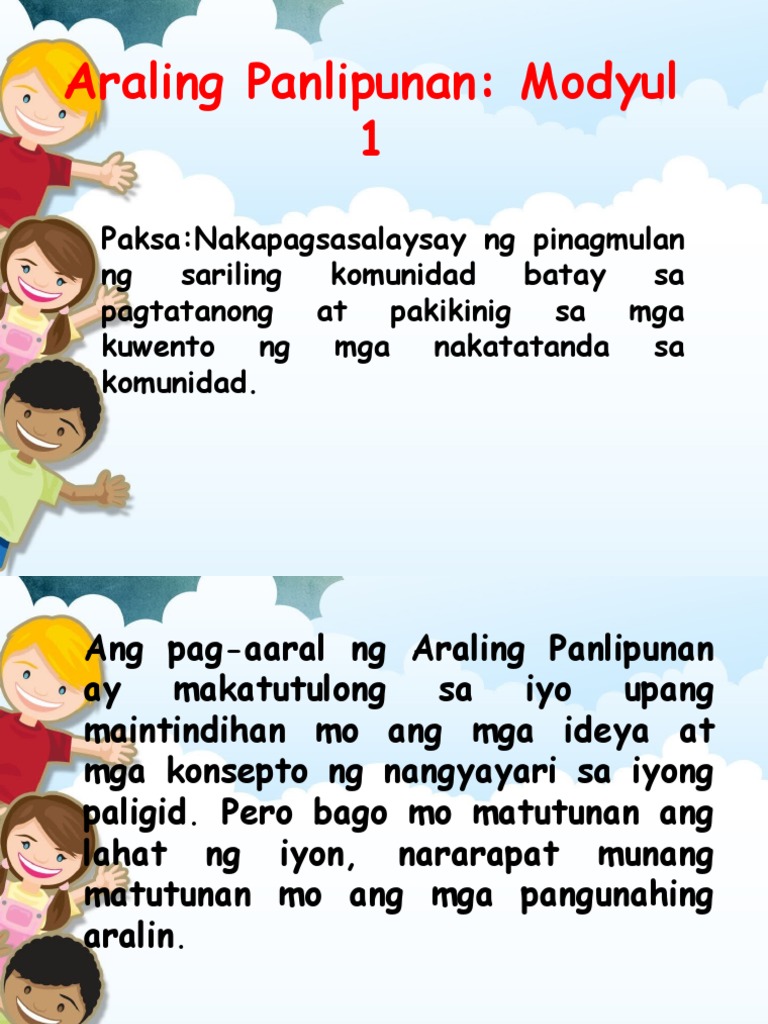 Q2 - ARPAN - MOD 1 - Nakapagsasalaysay NG Pinagmulan NG Sariling ...