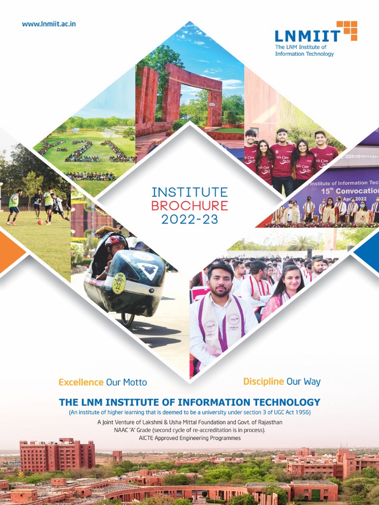 LNMIIT Information Brochure 2022 Final Version HD Verstion | PDF