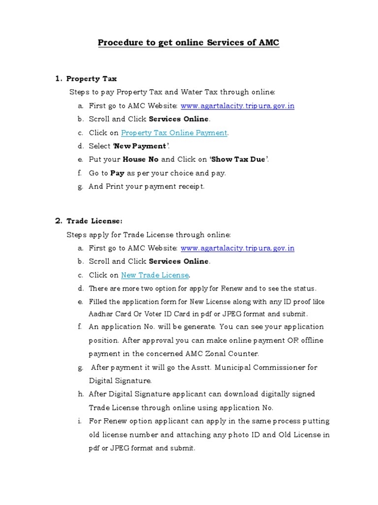 Online Services Guide for AMC | PDF | Online And Offline