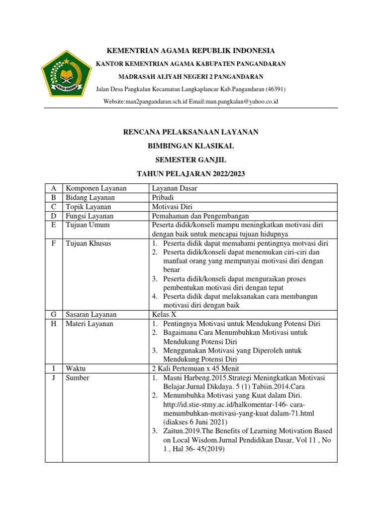 RPL Bimbingan Konseling - Ratna Saadah | PDF