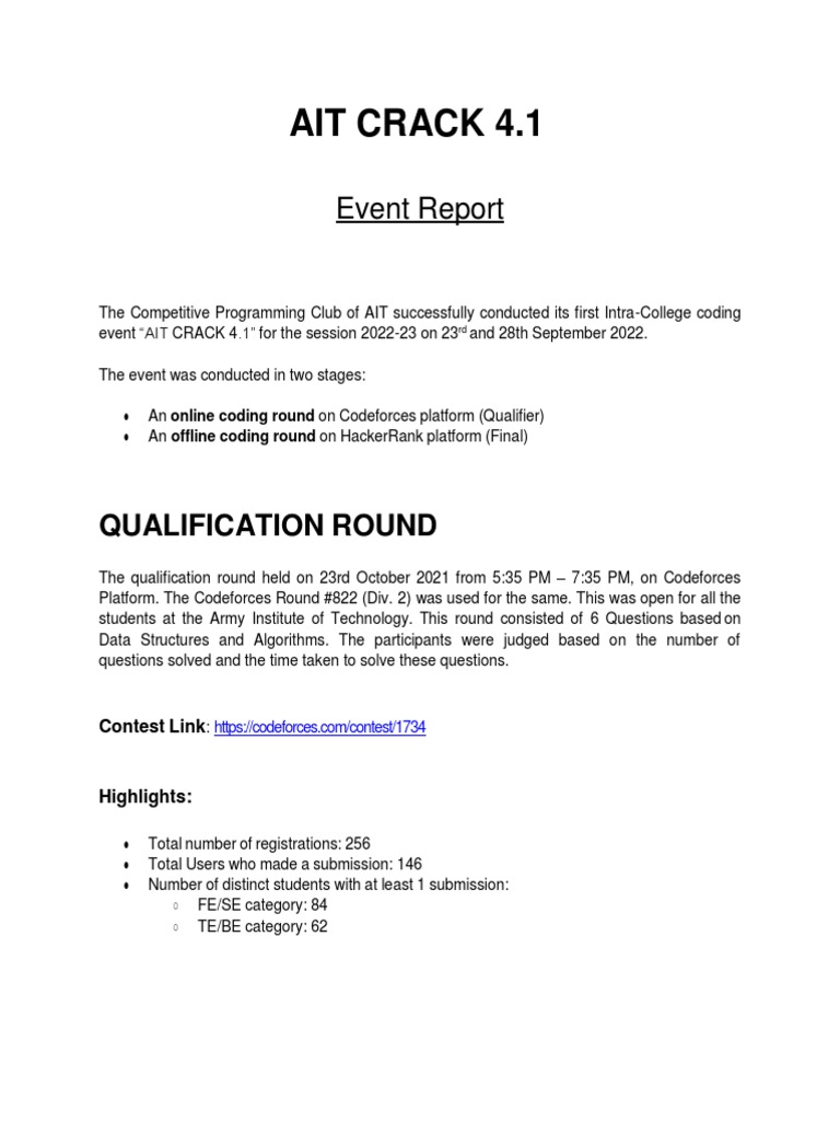 AIT CRACK 4.1 Report | Download Free PDF | Computer Programming ...