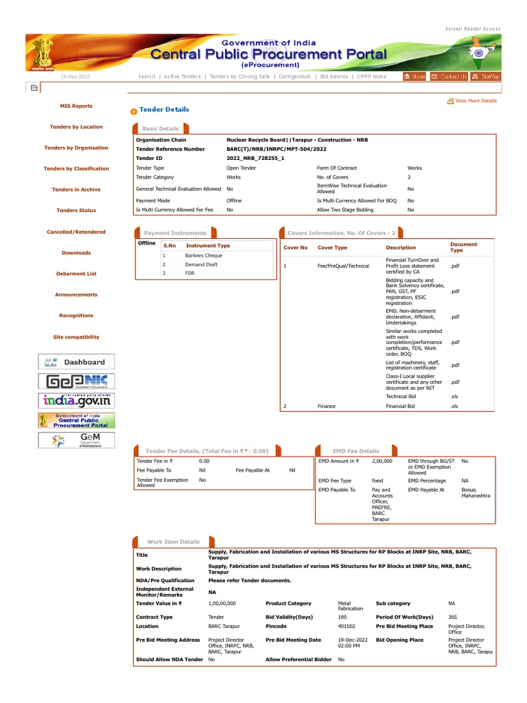 eProcurement System Government of India | PDF | Business | Economies