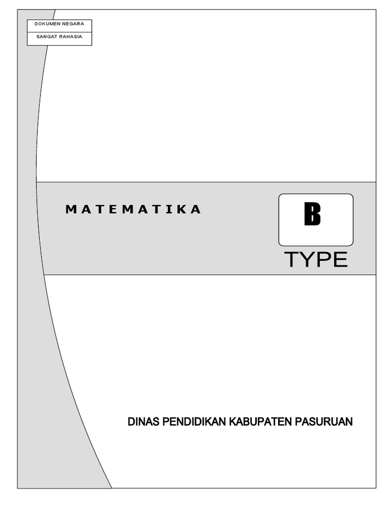 Soal Matematika SD Pasuruan | PDF