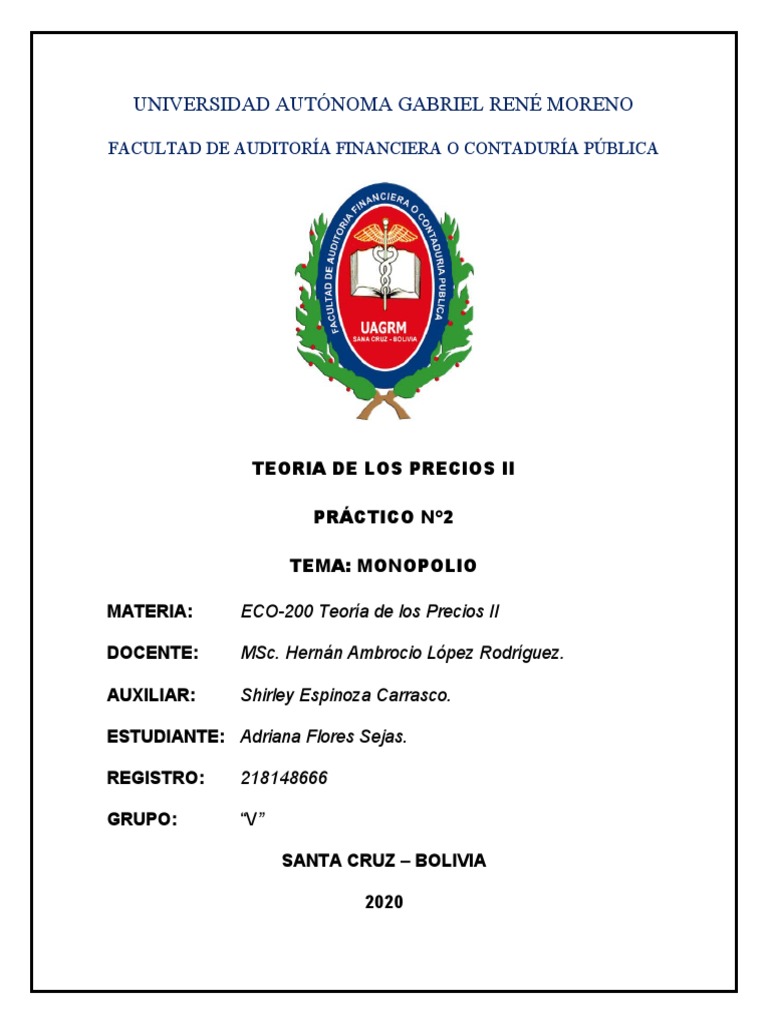 Universidad Autónoma Gabriel René Moreno | PDF