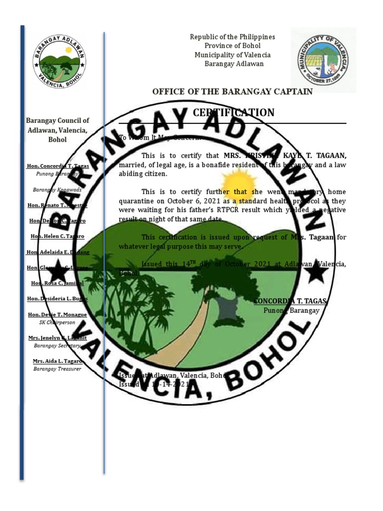 Barangay CERT Fit To Work HQ | PDF