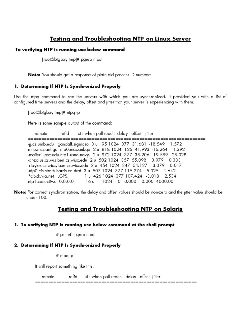 Testing and Troubleshooting NTP | PDF | Computer Networking | Computer ... Testing and Troubleshooting NTP | PDF | Computer Networking | Computer ...