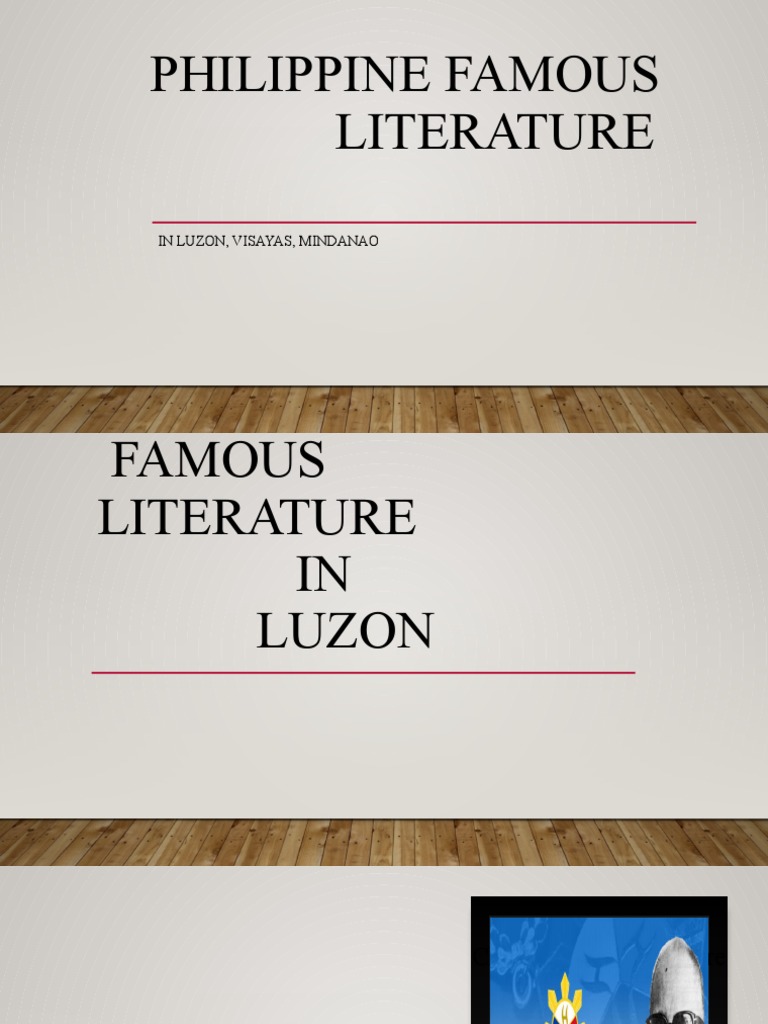 Philippine Famous Literature | PDF | Philippines | Tagalog Language