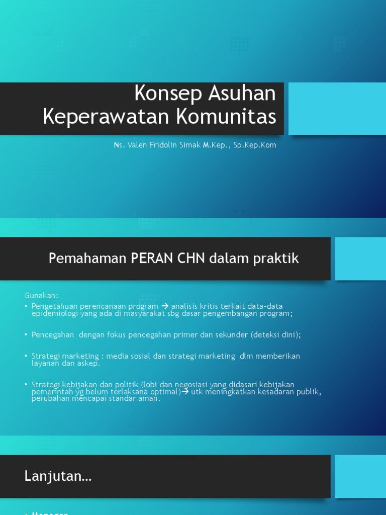 Peran Perawat Komunitas | PDF | Pengembangan Diri