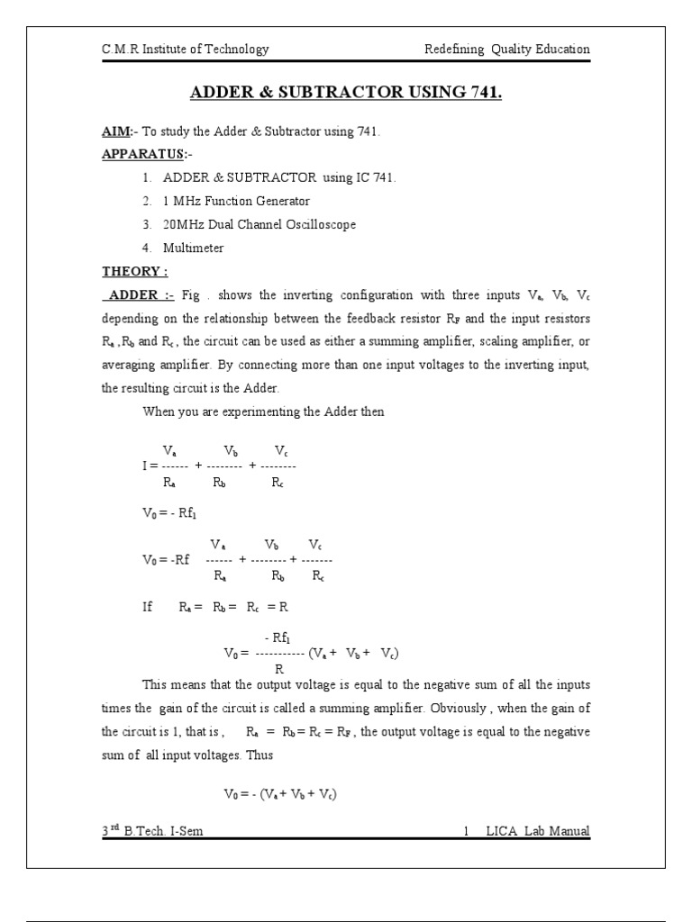 LICA Lab | PDF | Amplifier | Detector (Radio)