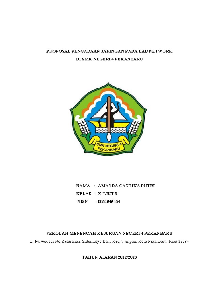 Proposal Jaringan Lab di SMK Pekanbaru | PDF