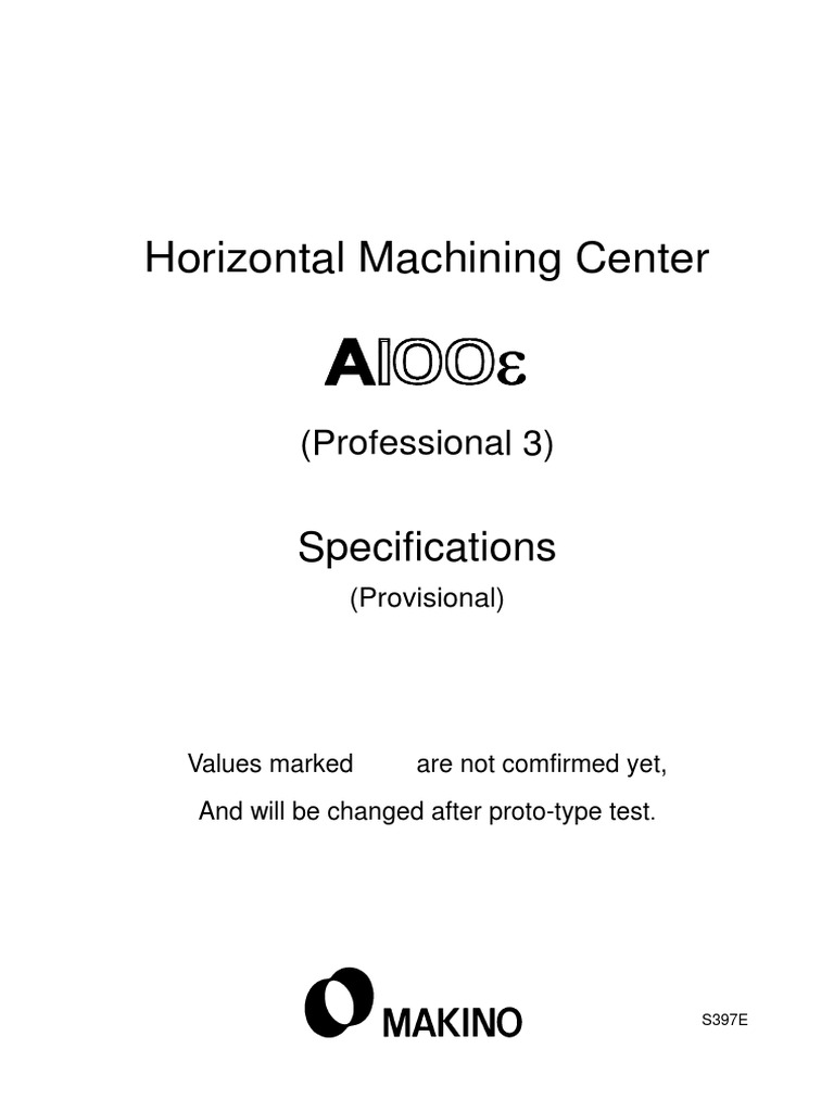 5 H72 Makino A100 | Download Free PDF | Coolant | Cartesian Coordinate ...