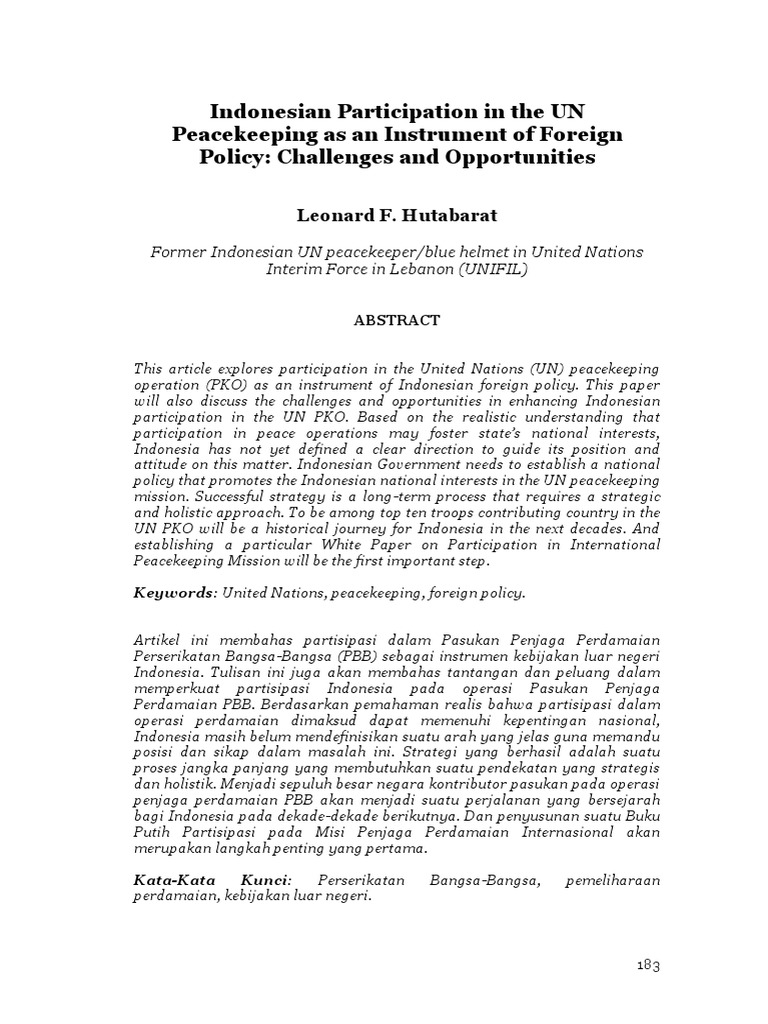 indonesian-participation-in-the-un-peacekeeping-as-an-instrument-of