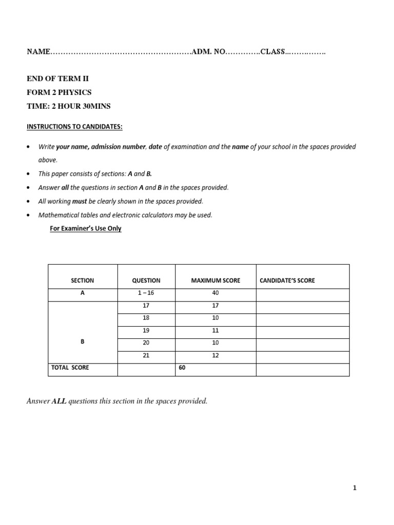 Physics f2t2 Qs | Download Free PDF | Waves | Gases
