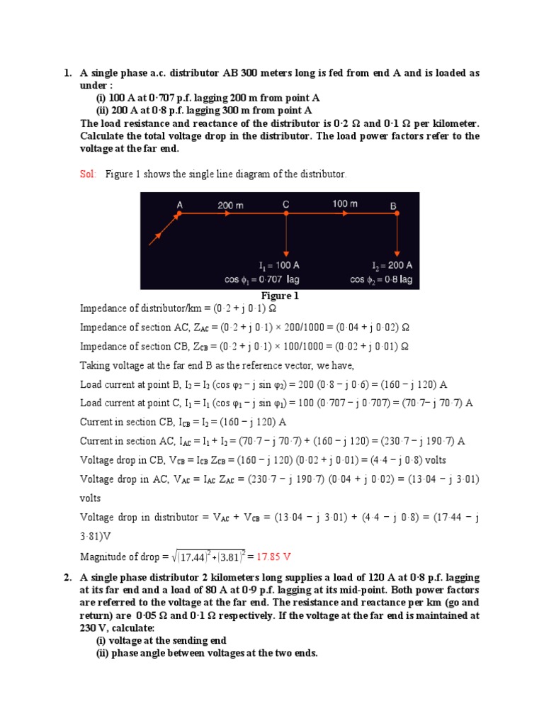UNIT-I Problems (PSE EEE) | PDF | Electrical Impedance | Electronic Engineering