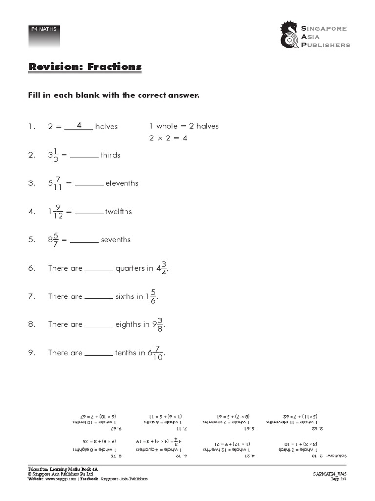 P4Maths Weekly W45 | PDF | Mathematics