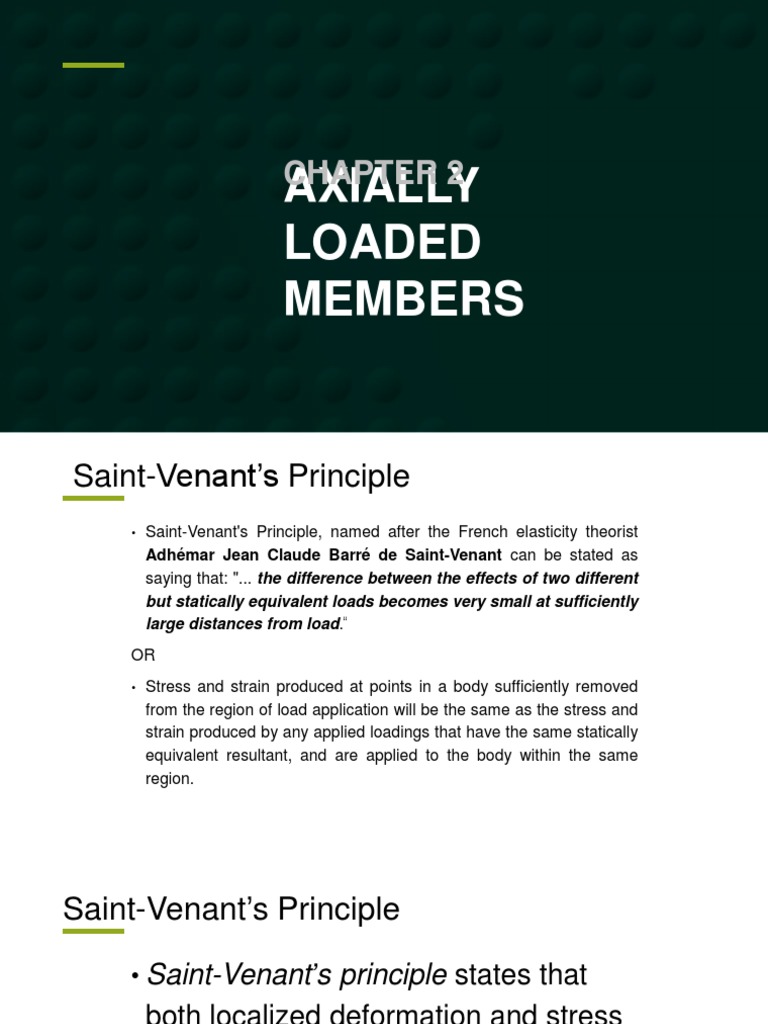 Chapter 2-Axially Loaded Members | PDF | Stress (Mechanics) | Chemical ...