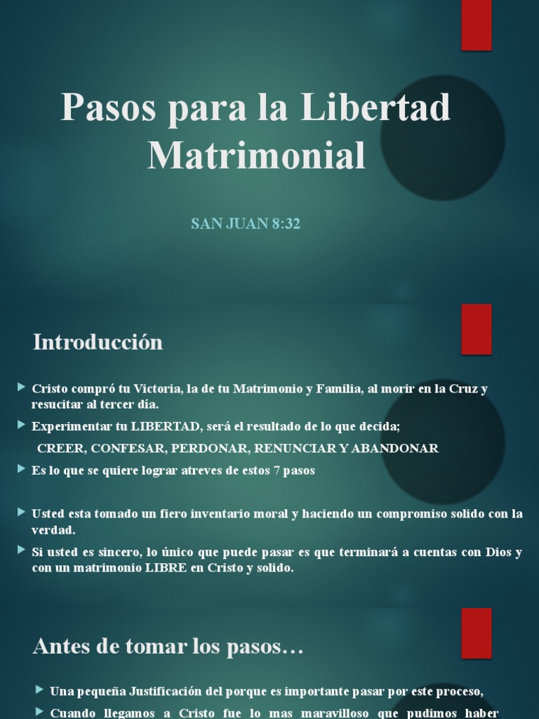 Pasos hacia la Libertad Matrimonial | PDF | Estilo de vida