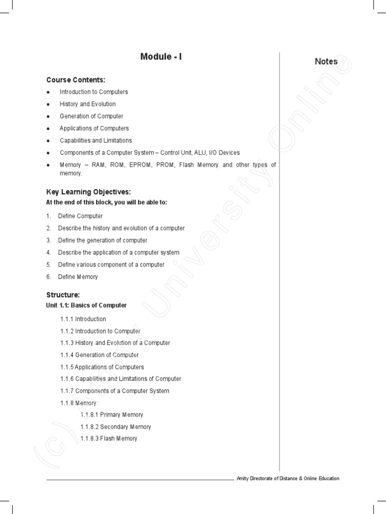 Computer And Information Technology Pdf Input Output Integrated Circuit
