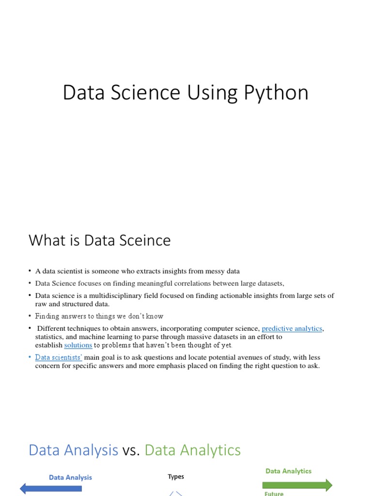 Facets of Data | PDF | Data Science | Data Analysis