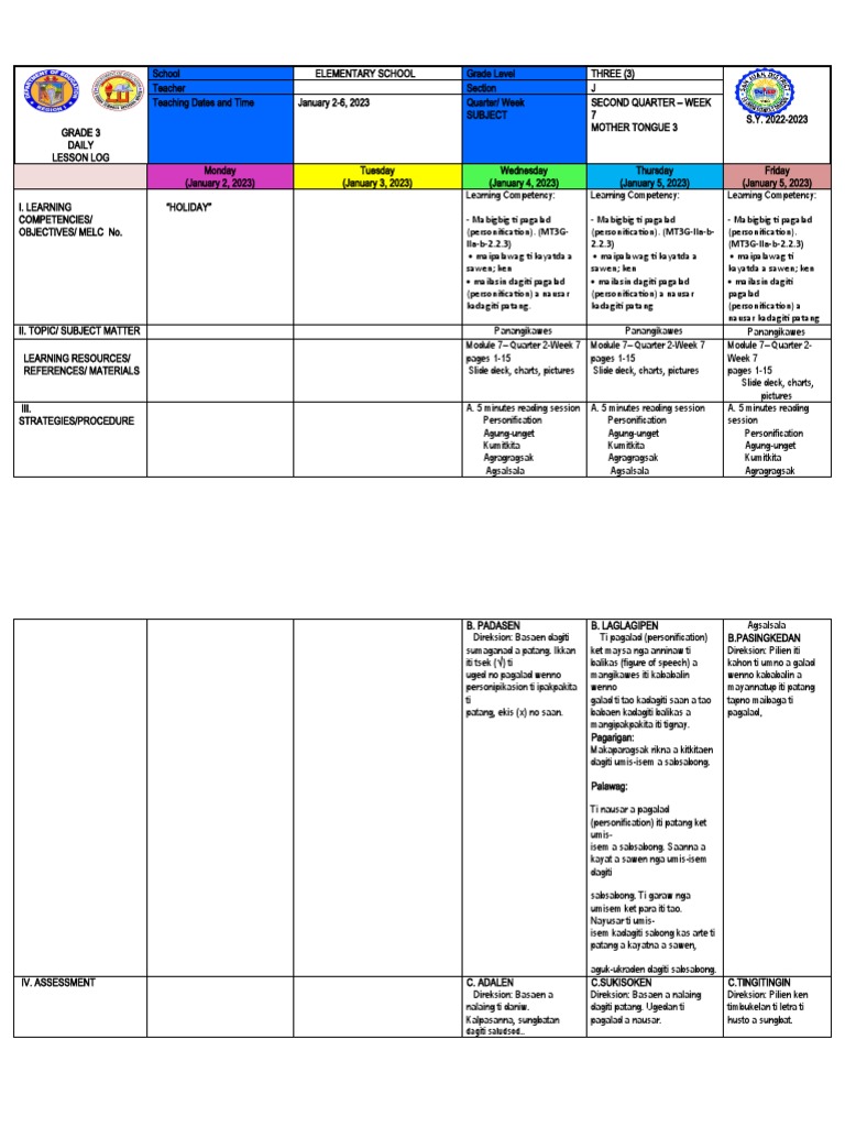 MTB DLL Q2 Week 7 | PDF | Learning | Behavior Modification