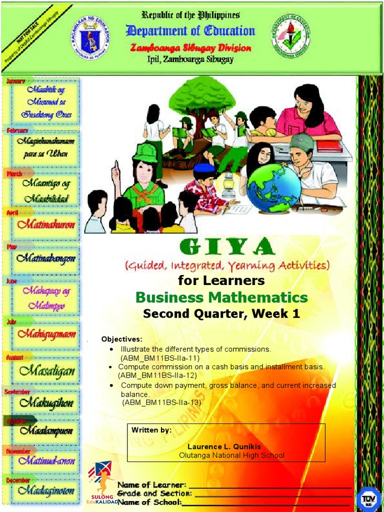 Business Mathematics: For Learners | PDF | Credit Card | Payments