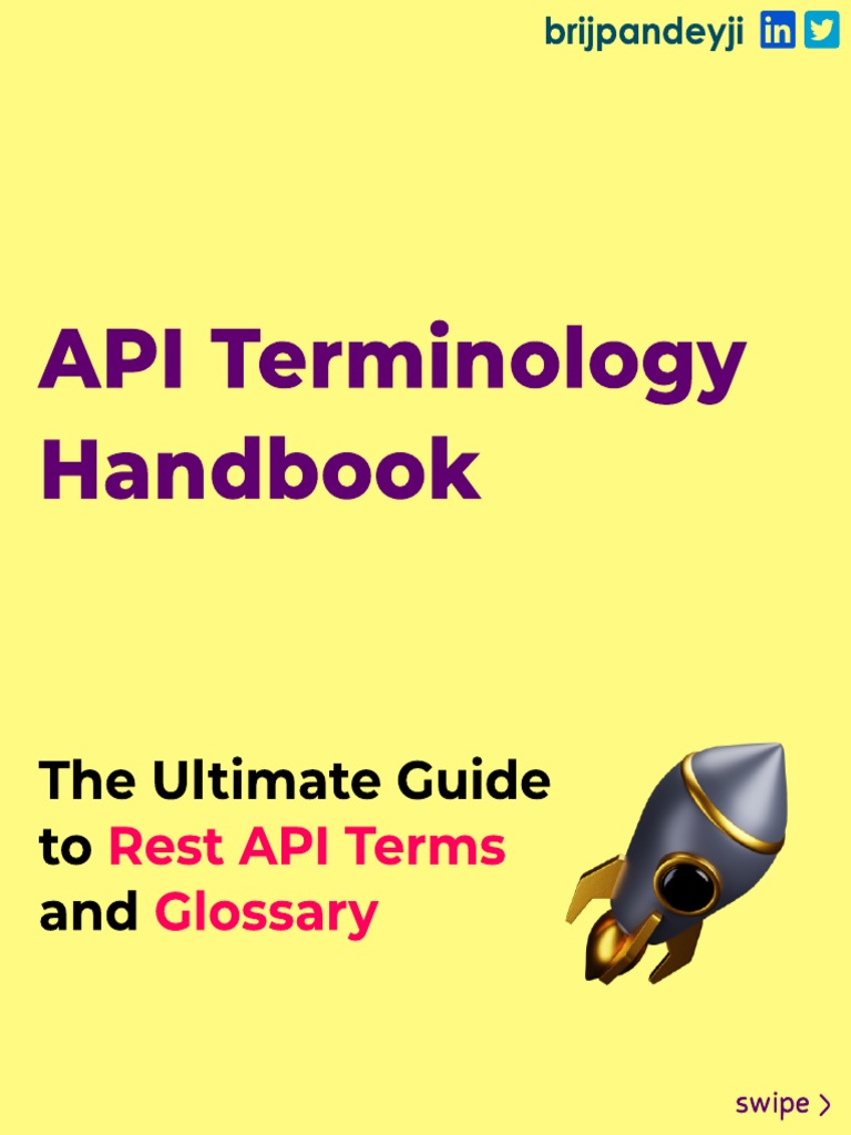 API Terminology Handbook | Download Free PDF | Soap | Representational State Transfer