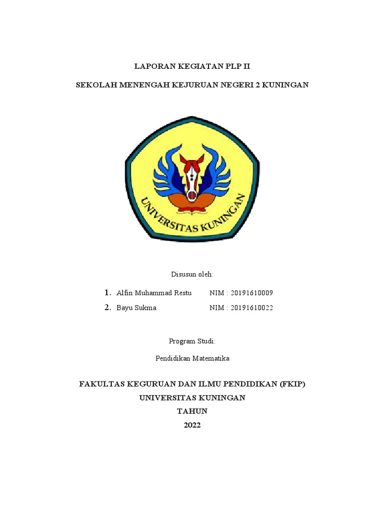 Laporan PLP II | PDF | Karier & Perkembangan