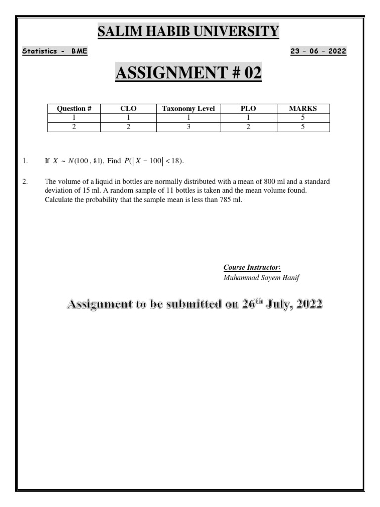 Assignment # 02 | PDF