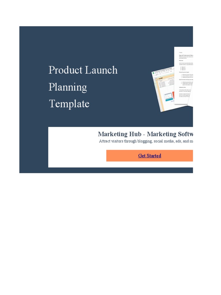 Product Launch Planning Template | PDF | Marketing | Software