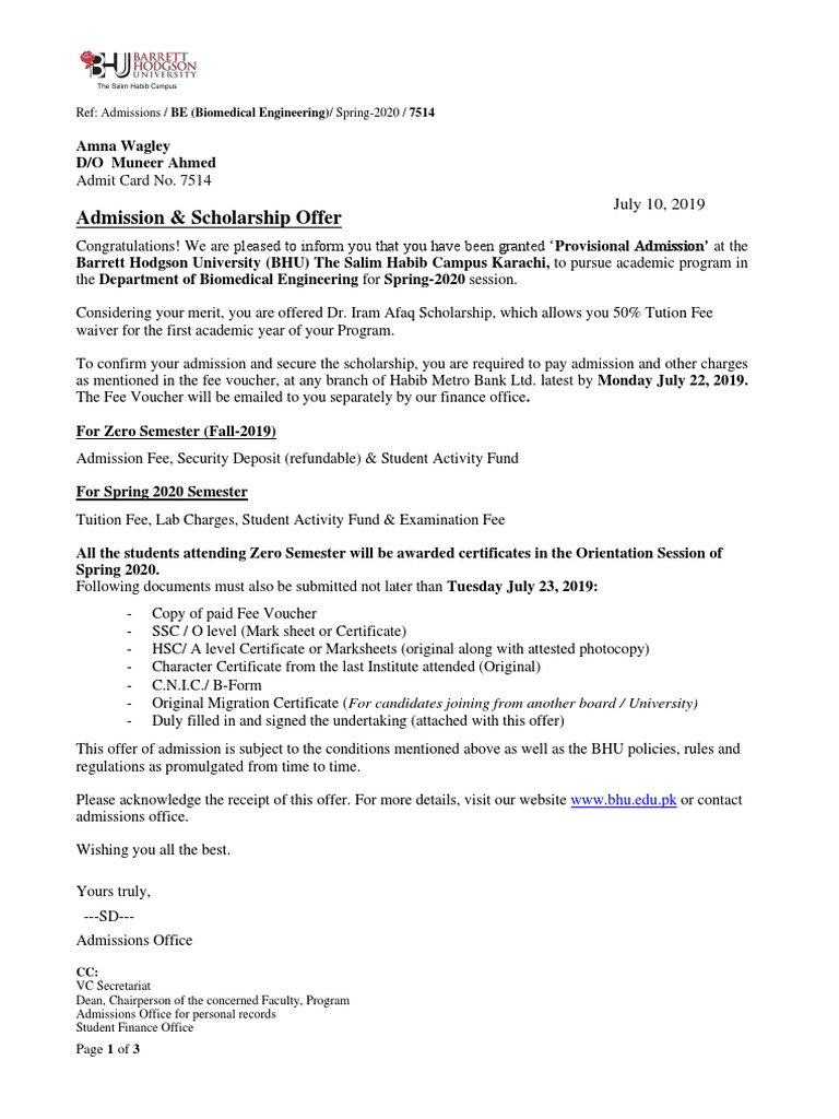 Offer Letter R1 | PDF