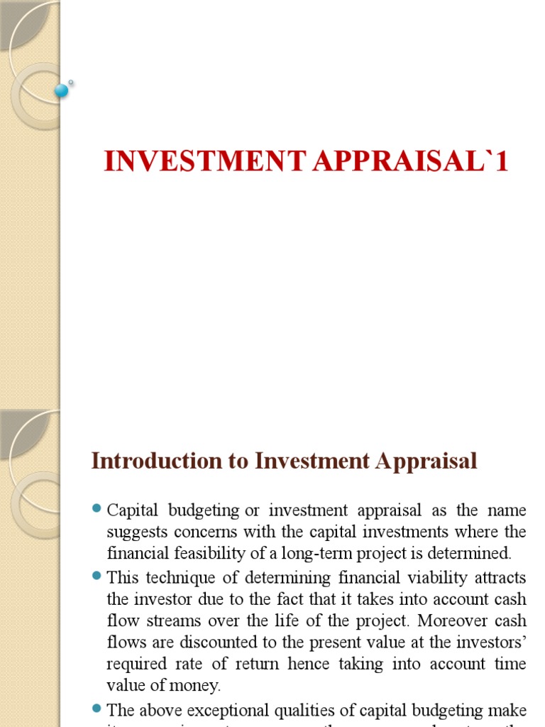 Unit-2 Investment Appraisal | PDF | Net Present Value | Capital Budgeting