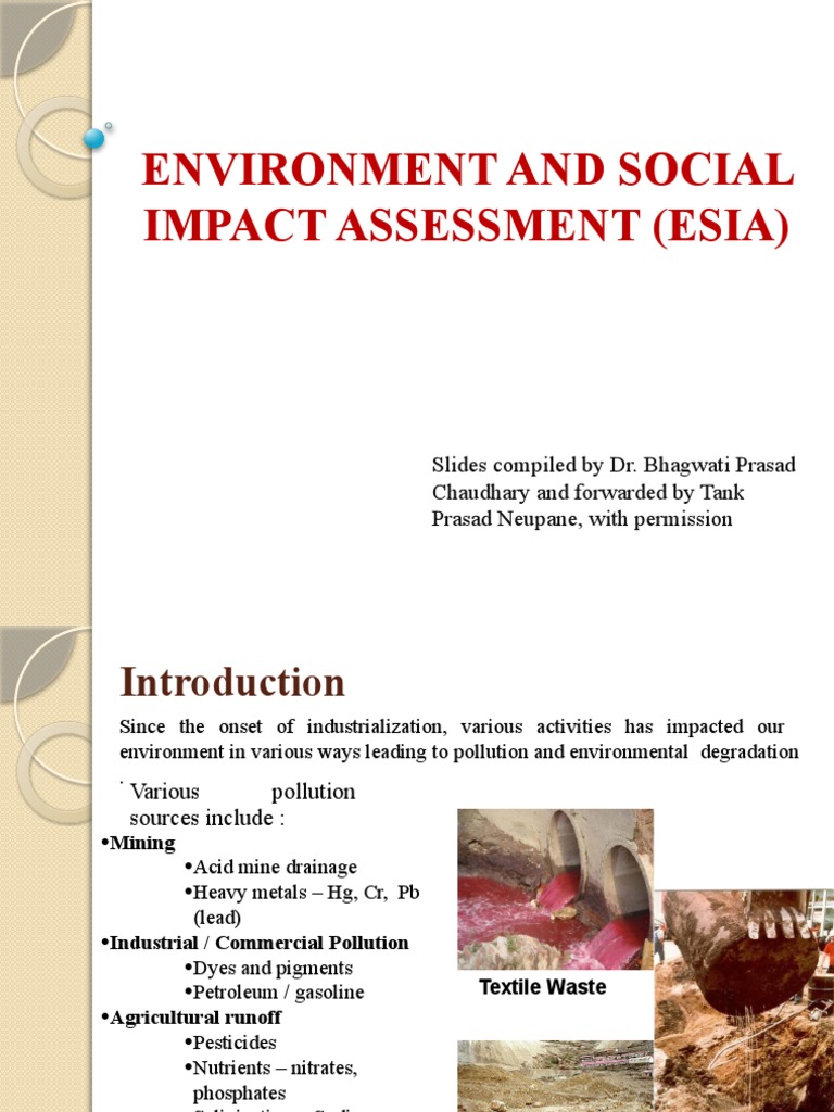 Unit 7 Environment Impact Assessment Eia Pdf Environmental Impact