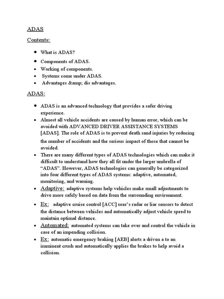 ADAS | Download Free PDF | Lidar | Radar