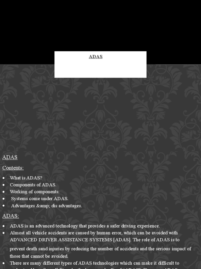 Adas | PDF | Lidar | Radar