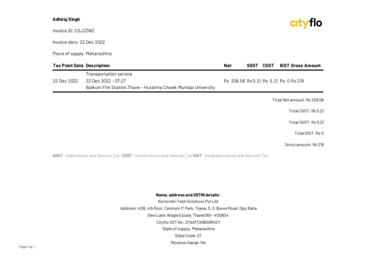 CityfloInvoice CSJ2ZWZ | PDF