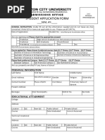 QCU Admission Application Form 2025 | PDF | Information Privacy ...