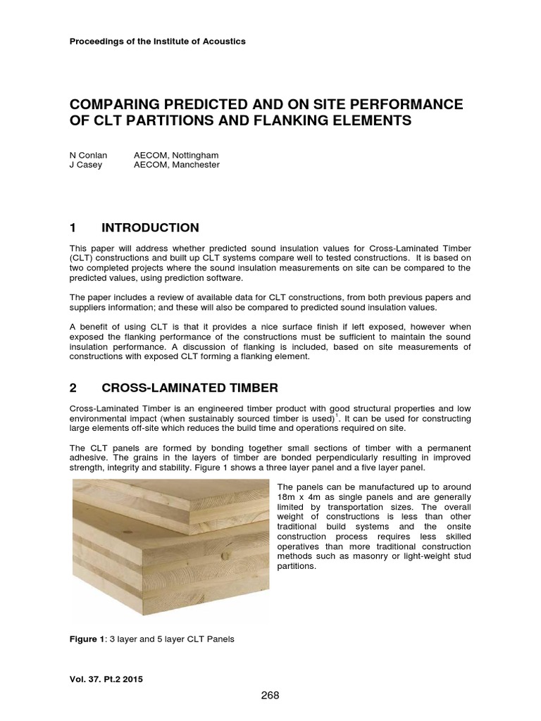 N Conlan J Casey Comparing Predicted and On Site Performance of CLT ... N Conlan J Casey Comparing Predicted and On Site Performance of CLT ...