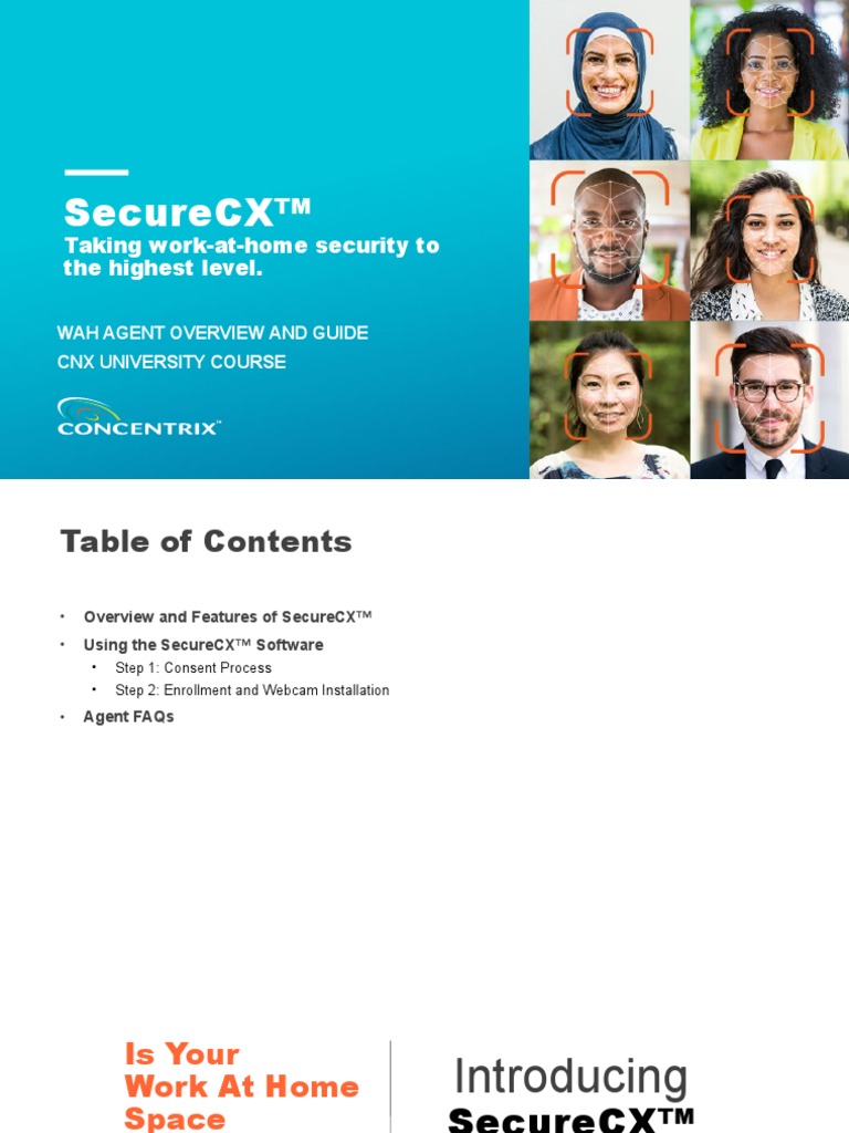Securecx™: Taking Work-At-Home Security To The Highest Level | PDF | Authentication | Eye