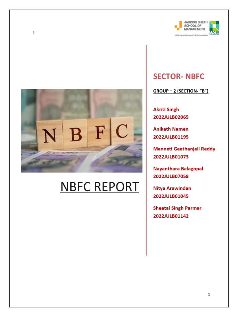 Group - 2 - NBFC REPORT | PDF | Non Bank Financial Institution ...